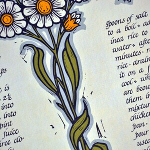 David Goines Art Lithograph Chez Panisse Alice Waters Recipe - Etsy