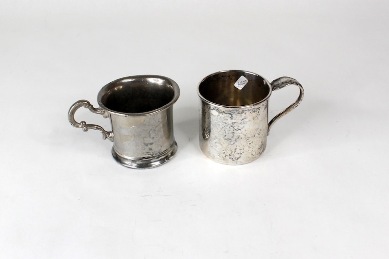 1881 Rogers Oneida Baby Child Cup 1952 Silverplate Woodman Cook Lot of ...