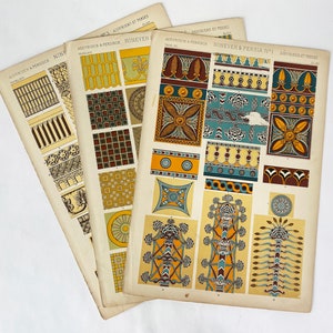 Owen Jones Original Pages Grammar of Ornament 1856 | NINEVEH PERSIA 3 ...