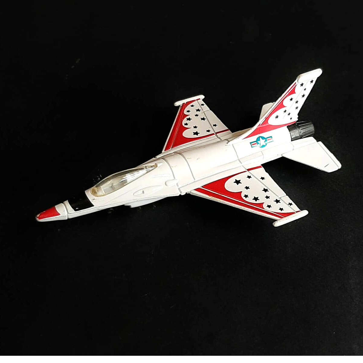 Red And Black Jet Fighter