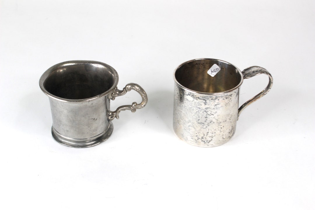 1881 Rogers Oneida Baby Child Cup 1952 Silverplate Woodman Cook Lot of ...