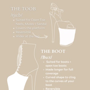 7" PLATFORM PROTECTOR - Open Toe TOOB Various Colours / Styles Pole ...