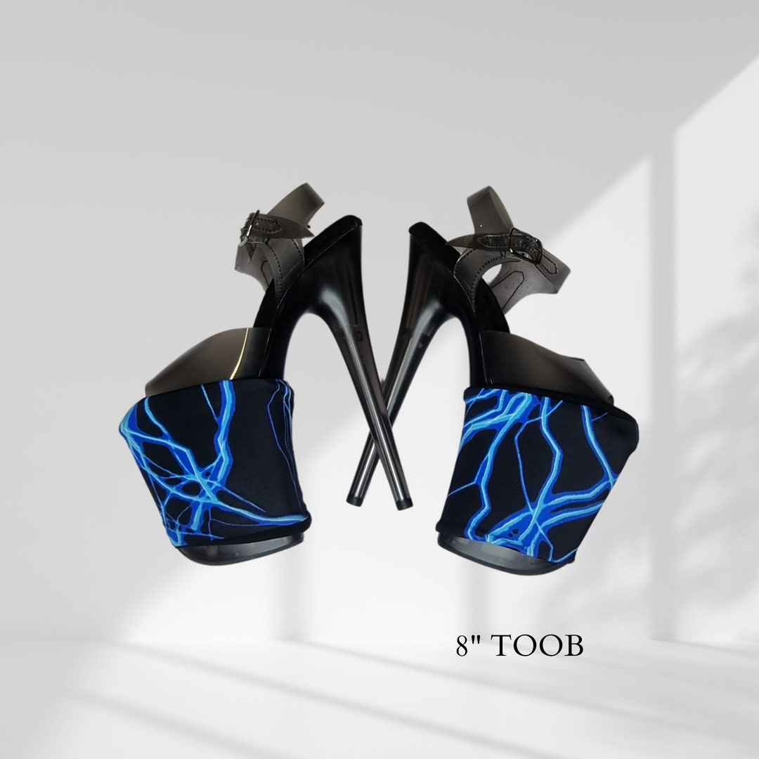 8" PLATFORM PROTECTOR - Open Toe TOOB Various Colours / Styles Pole ...