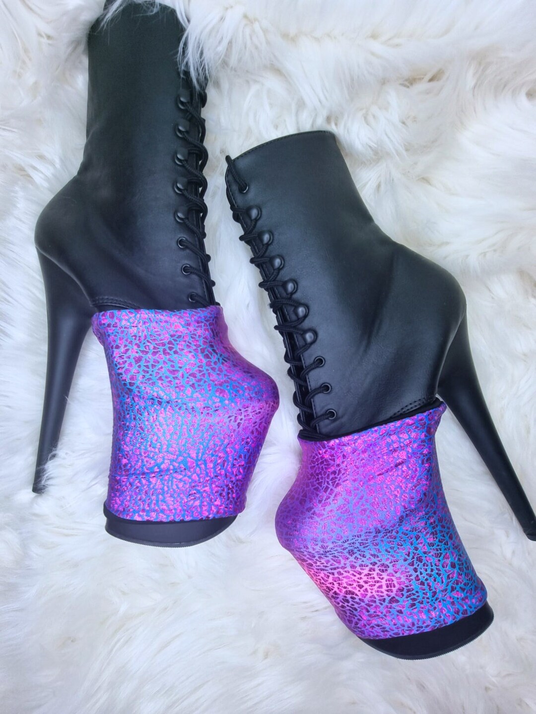 BUBBLES PLATFORM PROTECTORS - Pleaser Stripper Heel Covers Bubblegum ...