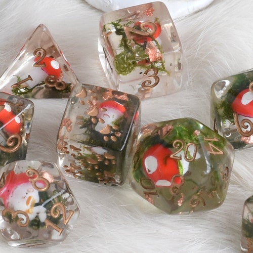 Wheat Dnd Dice Set Polyhedral Dice D&D Dice Dungeons and | Etsy