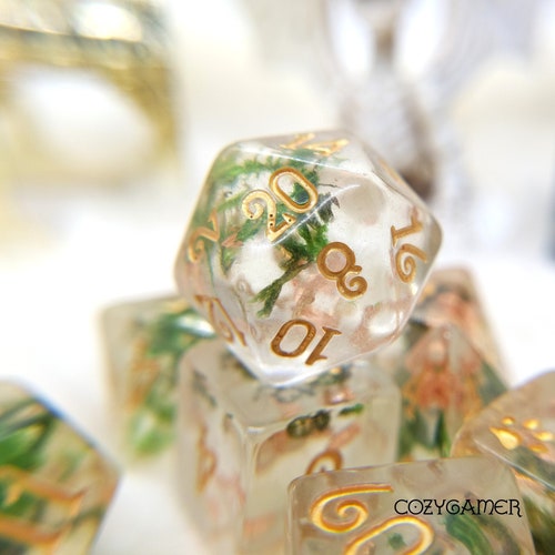 Wheat Dnd Dice Set Polyhedral Dice D&D Dice Dungeons and | Etsy