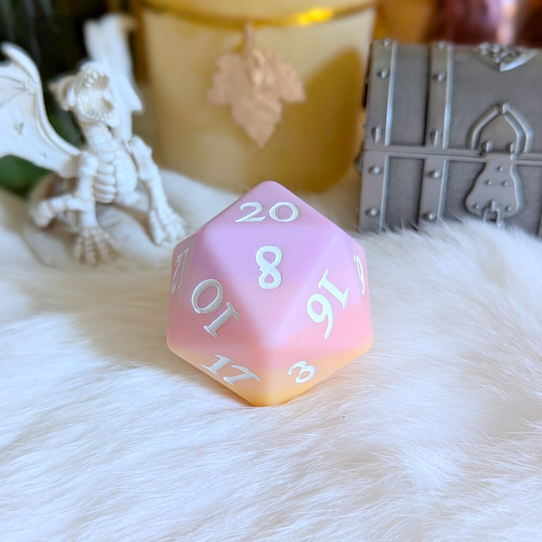 Sunset Sorbet Large D20, Polyhedral Dice, D&D Dice, Dungeons and ...
