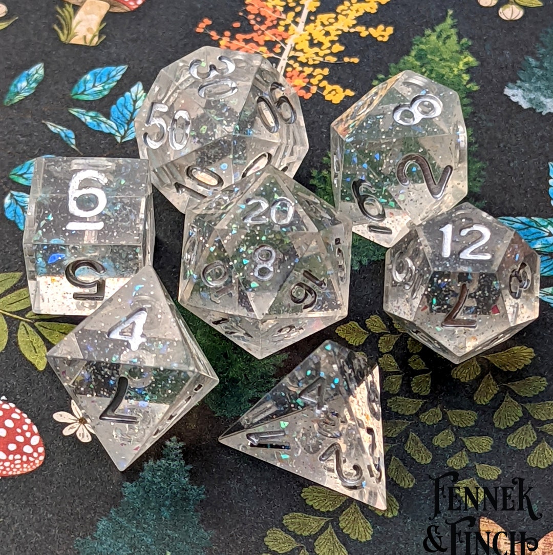 Ice Palace Dnd 7pc Dice Set, Polyhedral Dice, D&D Dice, Dungeons and ...