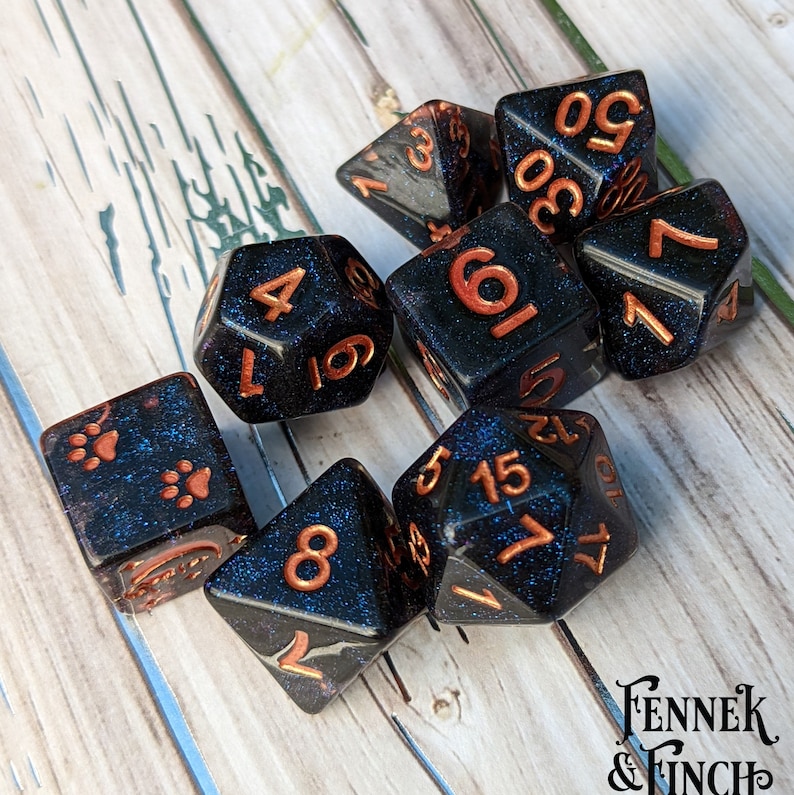 Endless Expanse 8 Piece TTRPG Dice Set. Dungeons and - Etsy