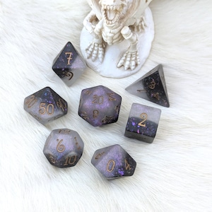 Light and Dark Dice Set, Polyhedral Dice, 7 Piece, D&D Dice, Dungeons ...