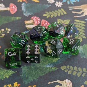 Shadowy Forest Dnd Dice Set, Polyhedral Dice, D&D Dice, Dungeons and ...