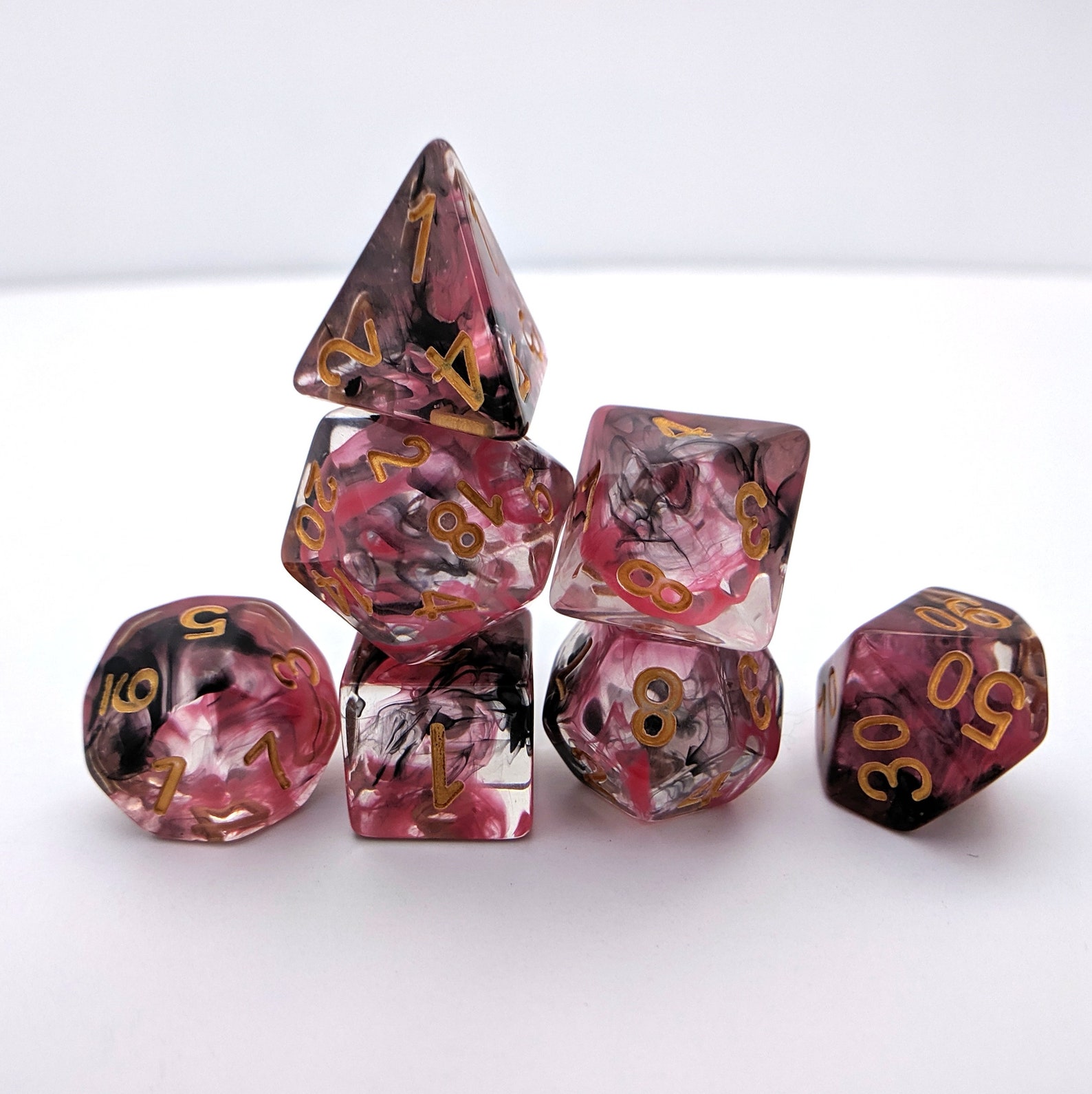 Vampire Dnd Dice Set Polyhedral Dice D&D Dice Dungeons and - Etsy