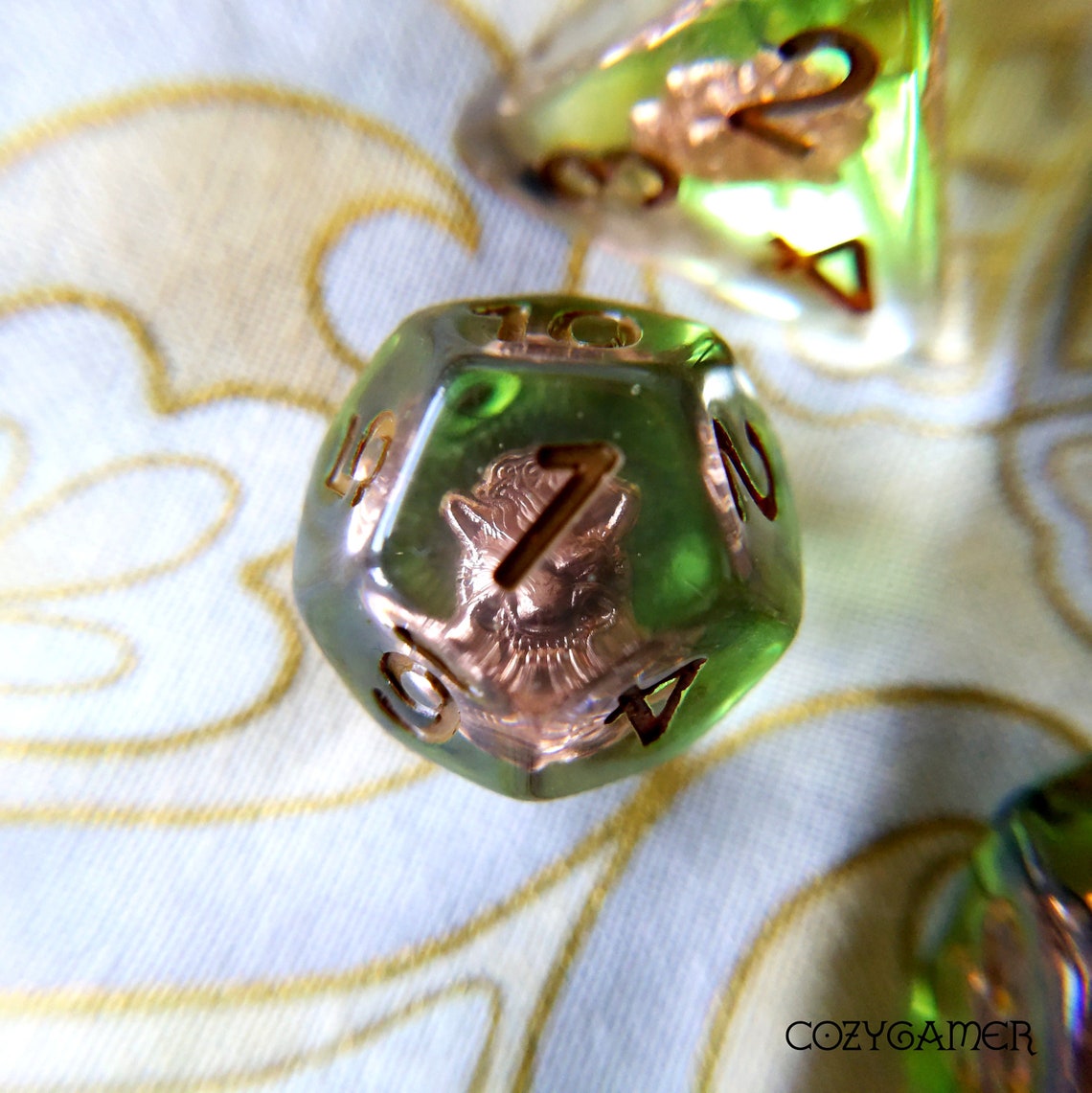 Druid's Wolf DnD Dice Set Polyhedral dice D&D dice | Etsy