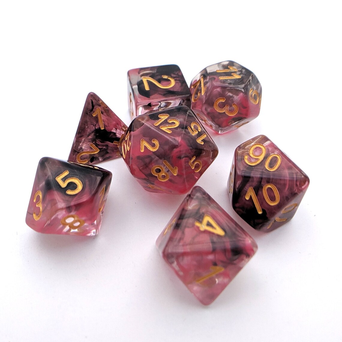 Vampire Dnd Dice Set Polyhedral Dice D&D Dice Dungeons and - Etsy