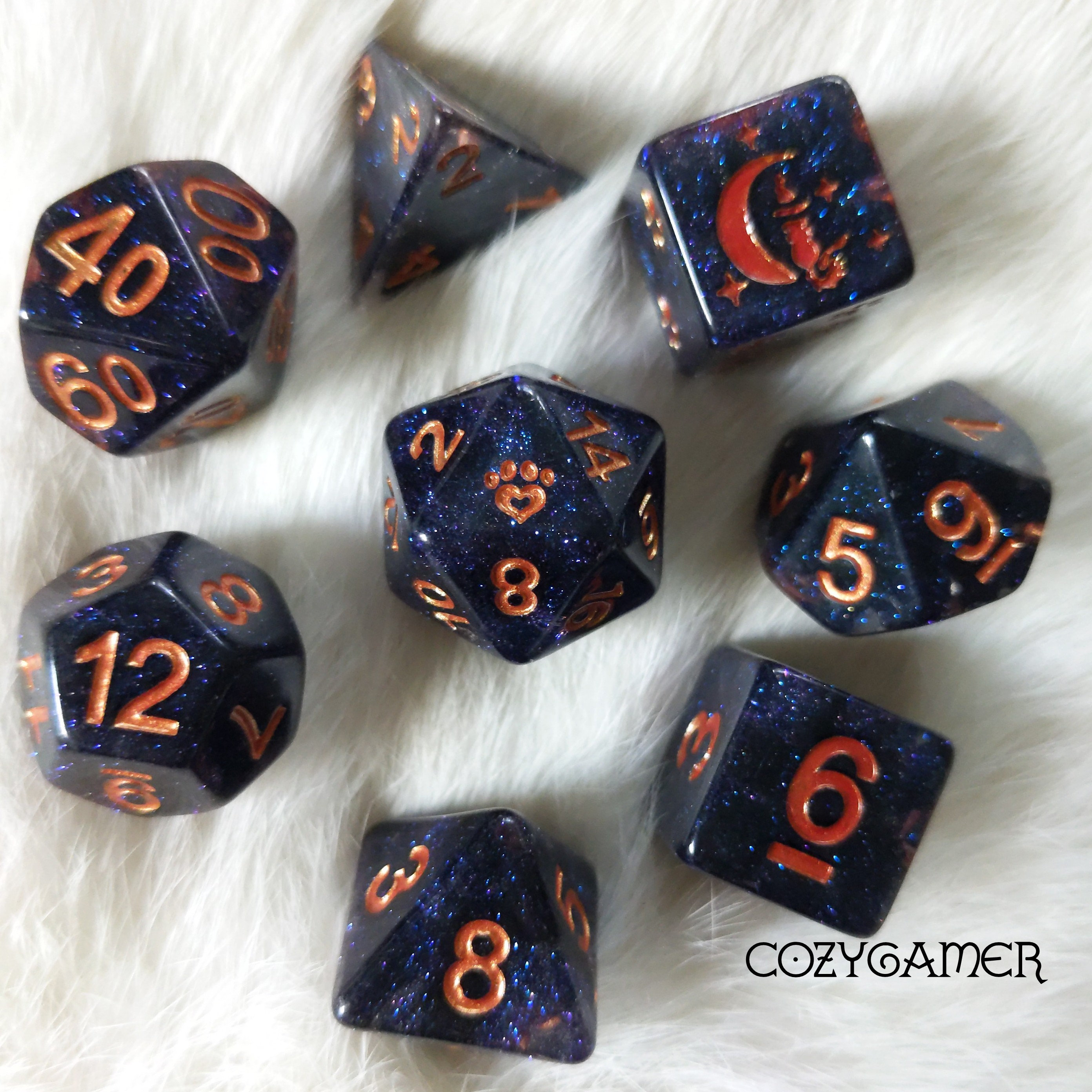 Endless Expanse 8 Piece TTRPG Dice Set. Dungeons and - Etsy Australia