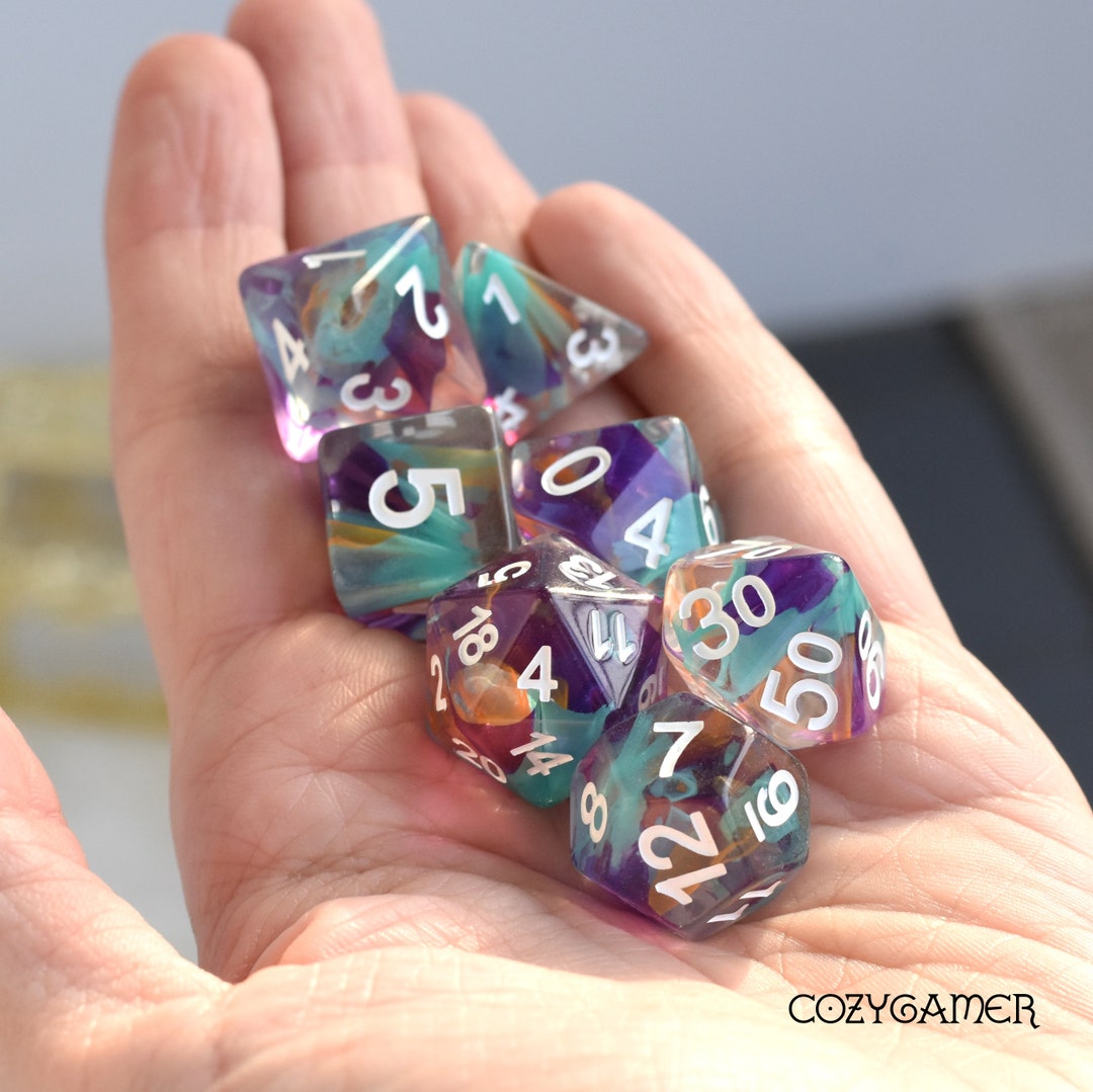 Unknown Lands Dnd Dice Set Polyhedral Dice D&D Dice - Etsy