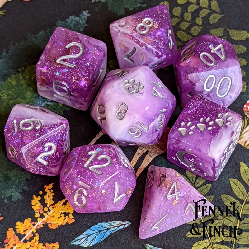 Purple Dice Set - Etsy