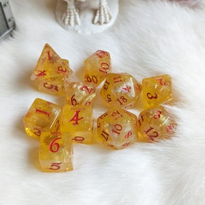 Sunbeam Dnd Dice Set, Polyhedral Dice, D&D Dice, Dungeons and Dragons ...