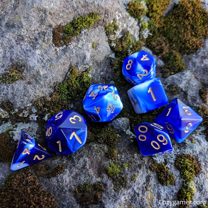 Force Field Dnd Dice Set Polyhedral Dice D&D Dice Dungeons - Etsy