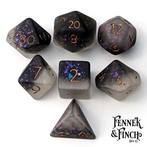 Light and Dark Dice Set Polyhedral Dice D&D Dice Dungeons - Etsy