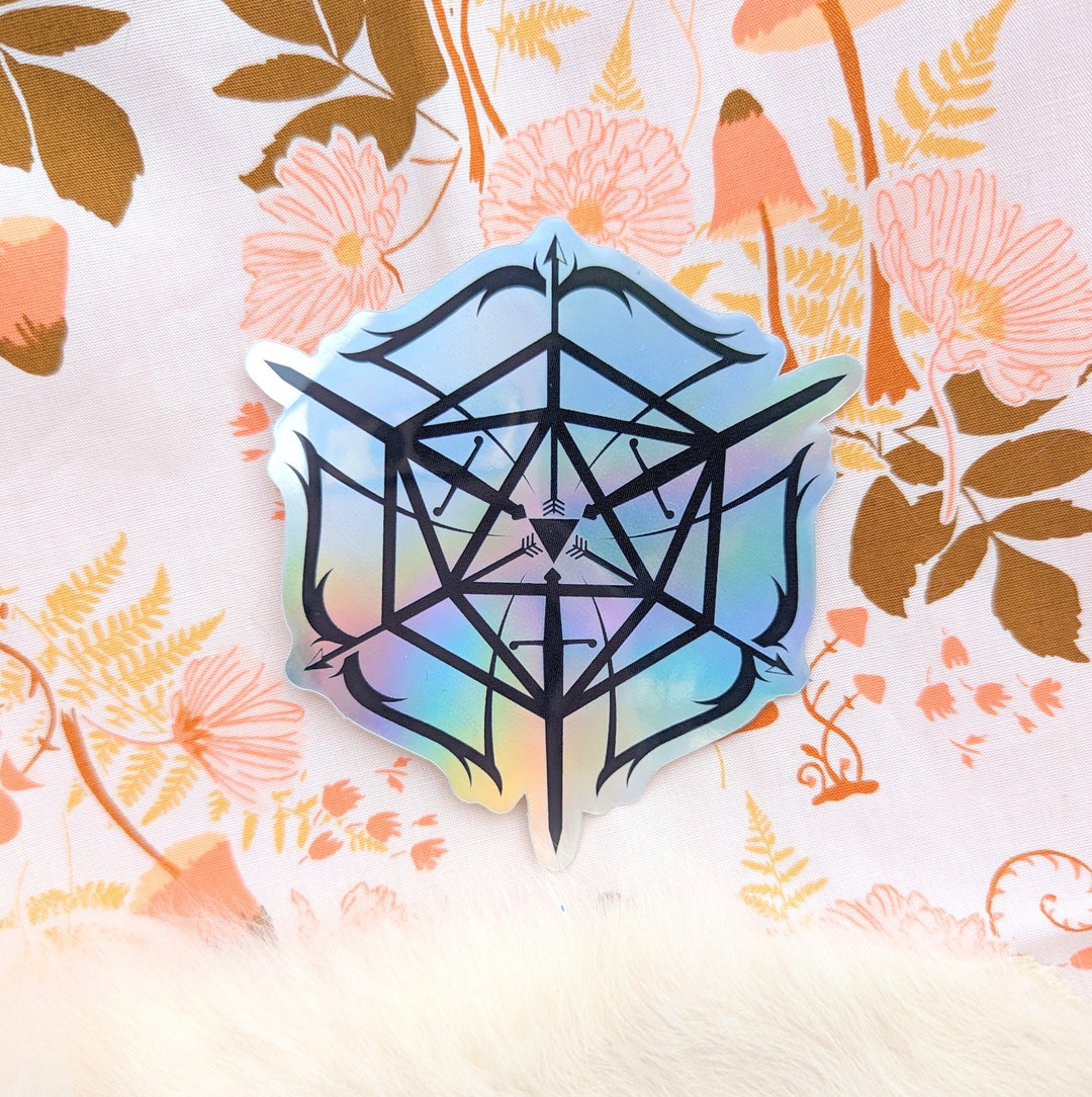 Holographic Dnd Ranger Class Symbol Sticker: TTRPG D20 Vinyl Decal - Etsy
