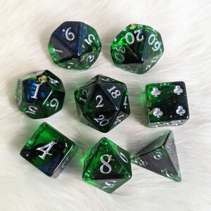 Shadowy Forest Dnd Dice Set, Polyhedral Dice, D&D Dice, Dungeons and ...