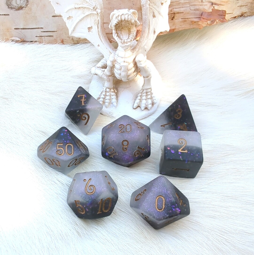 Light and Dark Dice Set, Polyhedral Dice, D&D Dice, Dungeons and ...