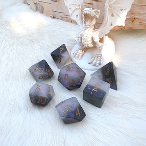 Light and Dark Dice Set, Polyhedral Dice, 7 Piece, D&D Dice, Dungeons ...