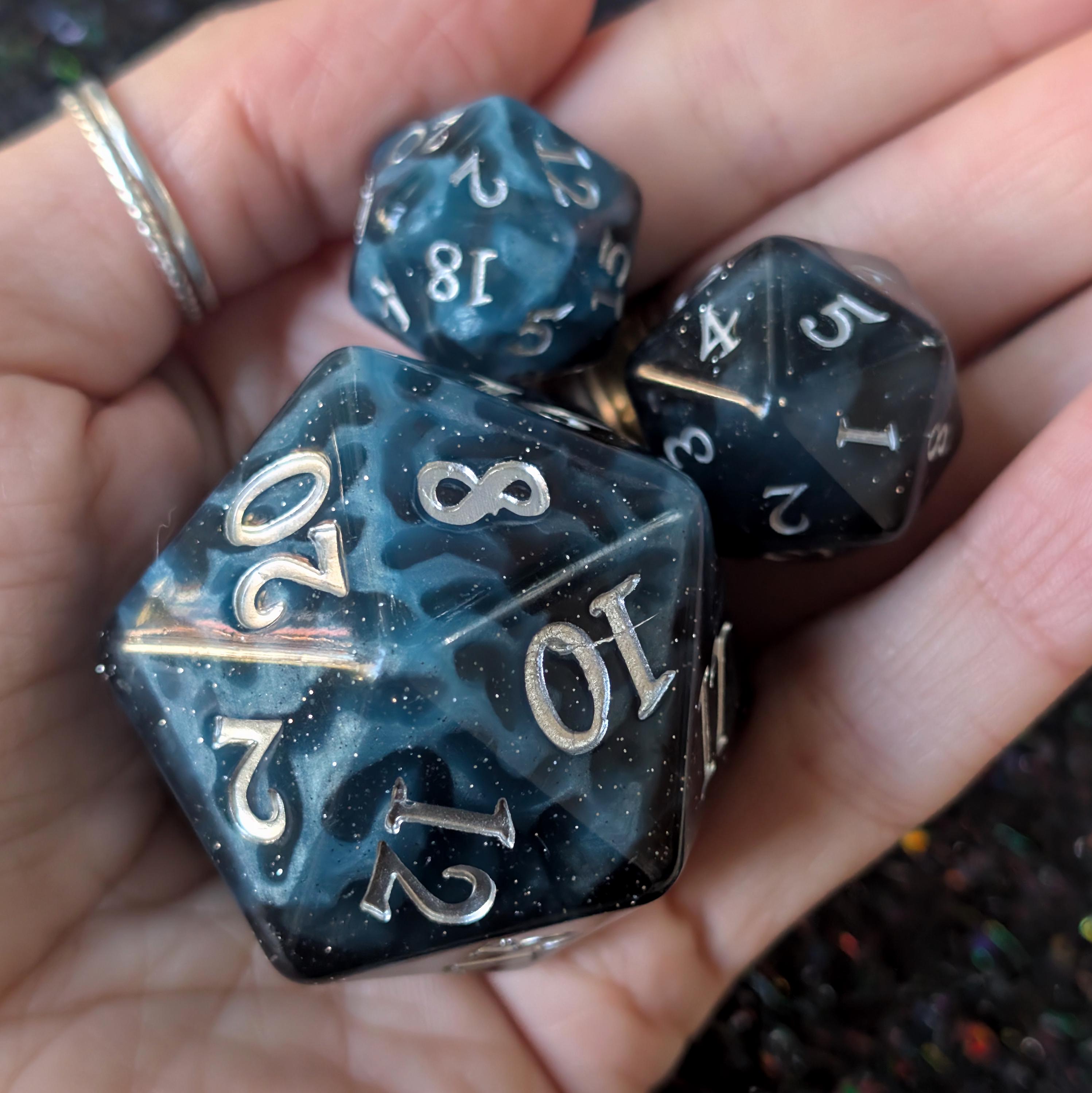 Mystic Mind Spin Down D20 - MTG Counter - Dimir Black and Blue Resin ...