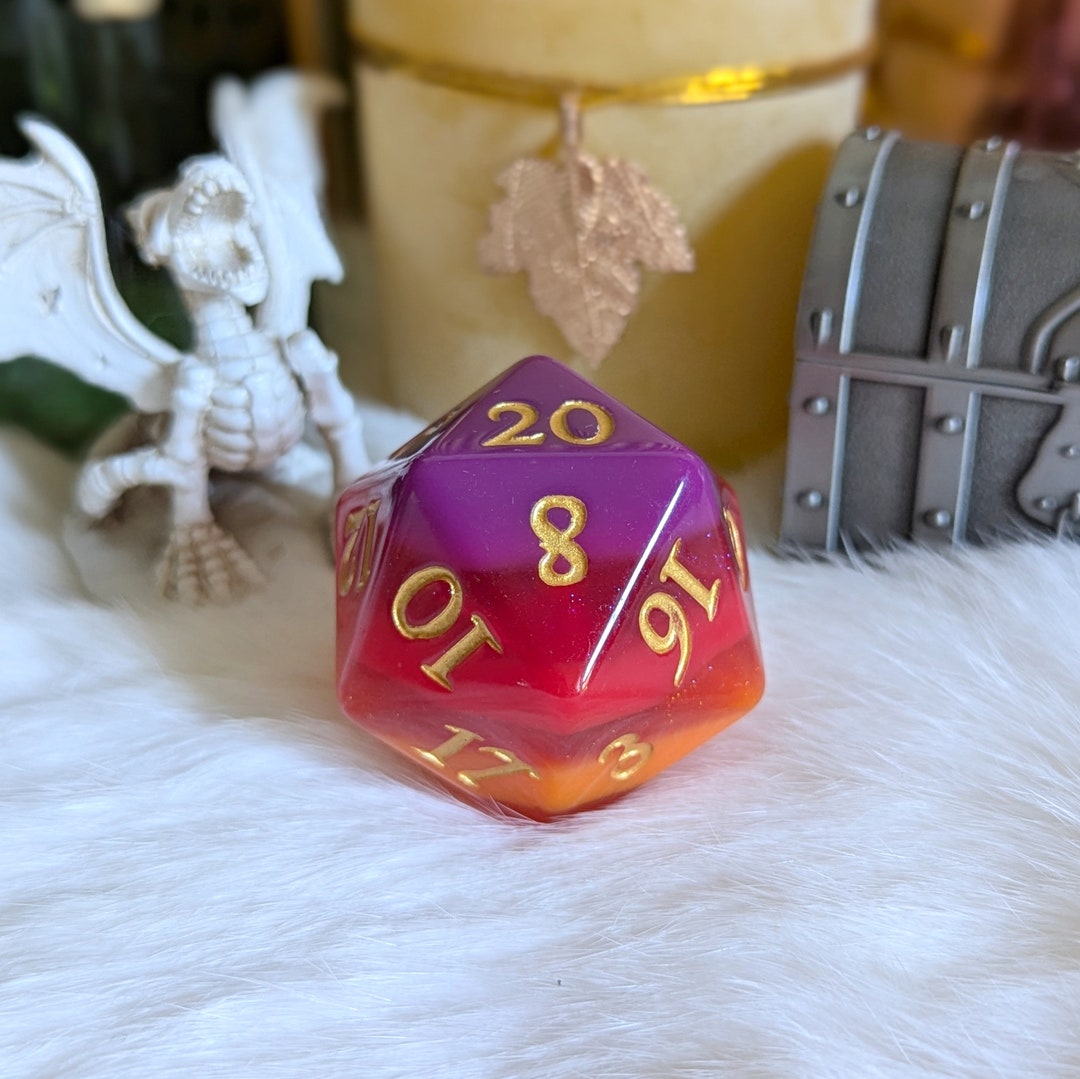 Emberstorm Large D20, Polyhedral Dice, D&D Dice, Dungeons and Dragons ...