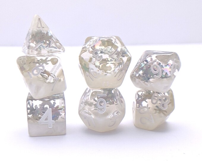 Winter Dnd Dice Set, Polyhedral Dice, D&D Dice, Dungeons and Dragons ...