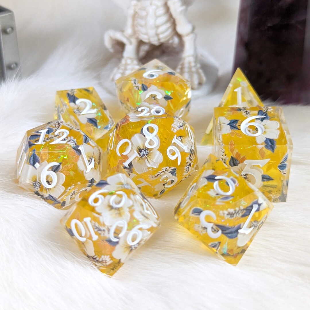 Summer Breeze Dnd Dice Set, Polyhedral Dice, D&D Dice, Dungeons and ...