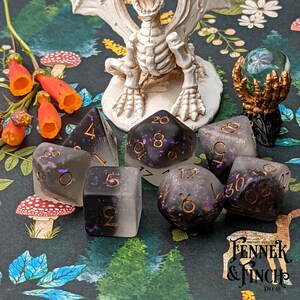 Light and Dark Dice Set Polyhedral Dice D&D Dice Dungeons - Etsy