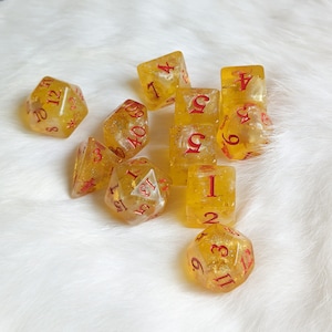 Sunbeam Dnd Dice Set, Polyhedral Dice, D&D Dice, Dungeons and Dragons ...