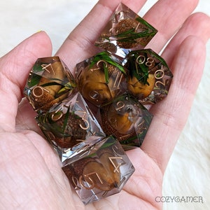 Acorn Dnd Dice Set D&D Dice Sharp Edge Dice Dungeons and - Etsy UK