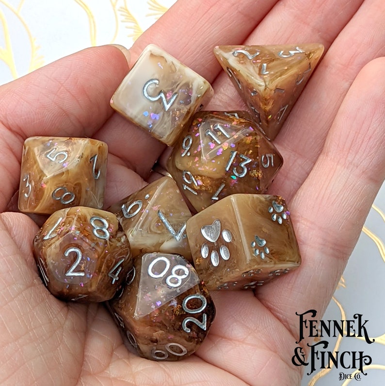 Magic Brew Coffee TTRPG Dice Set Polyhedral Dice D&D Dice - Etsy