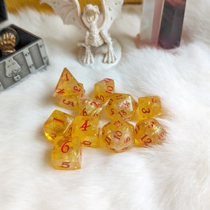 Sunbeam Dnd Dice Set, Polyhedral Dice, D&D Dice, Dungeons and Dragons ...