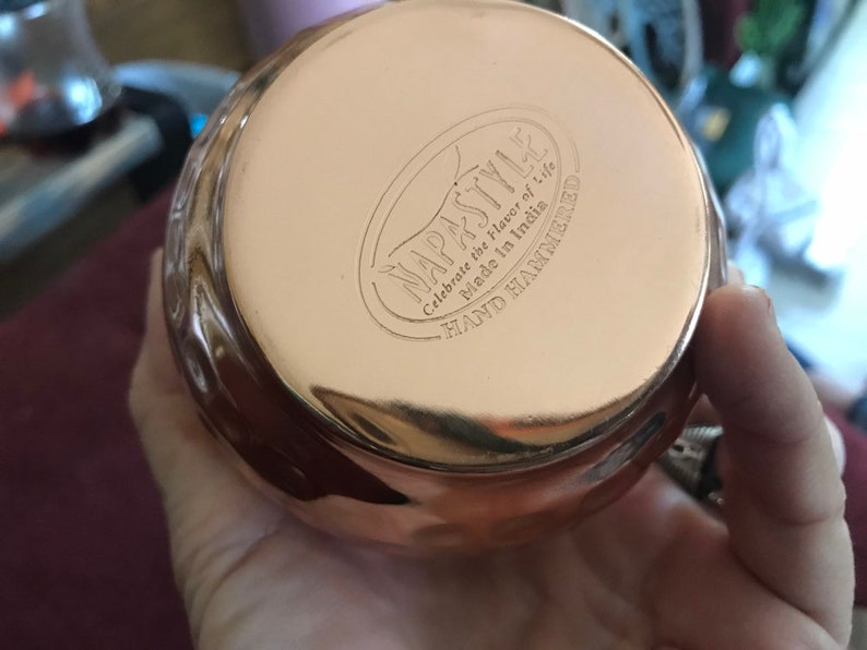 Double Wall Copper Cup Size 24 Oz 100mm Diameter X 155 Mmh - Etsy