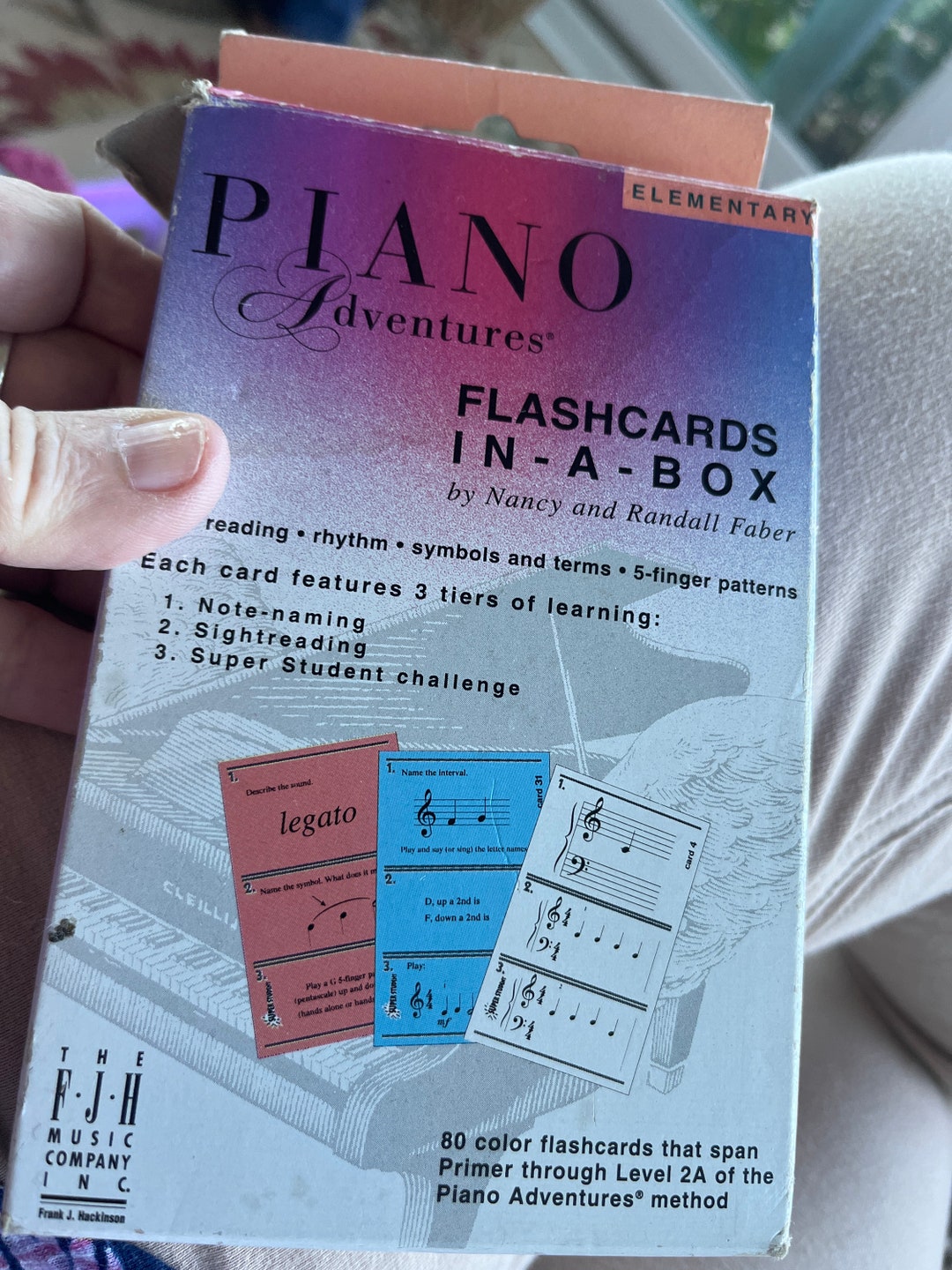 Piano Flash Cards in a Box - Etsy