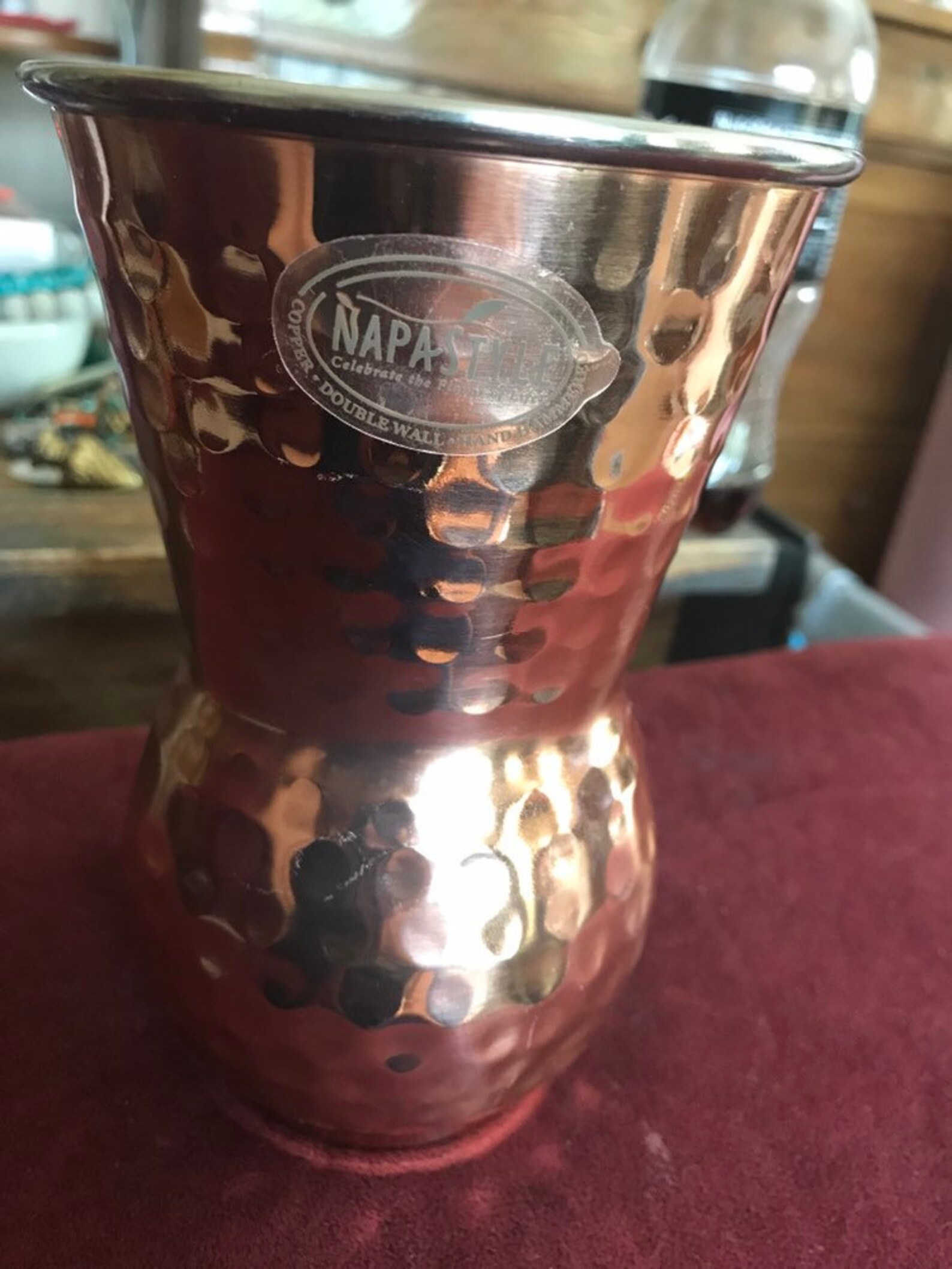 Double Wall Copper Cup Size 24 Oz 100mm Diameter X 155 Mmh - Etsy