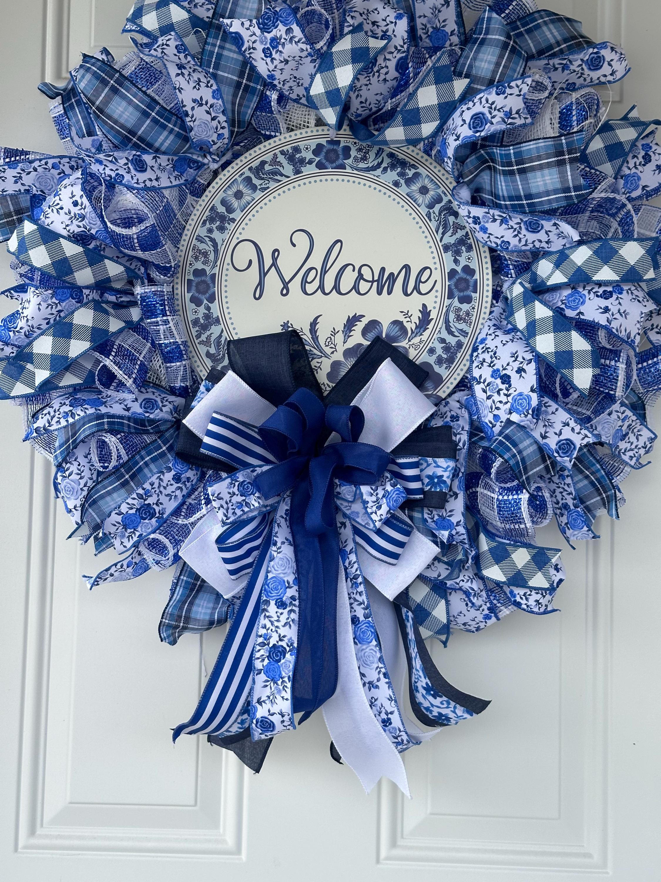 Welcome Wreath, Floral Wreath - Etsy