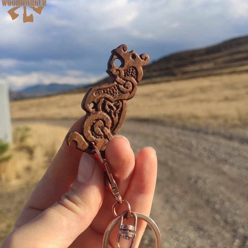 Wooden Keychain - Etsy