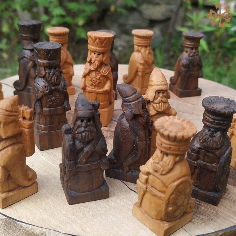 Wooden Figurines Board Game Pieces Custom Unique Board Game - Etsy