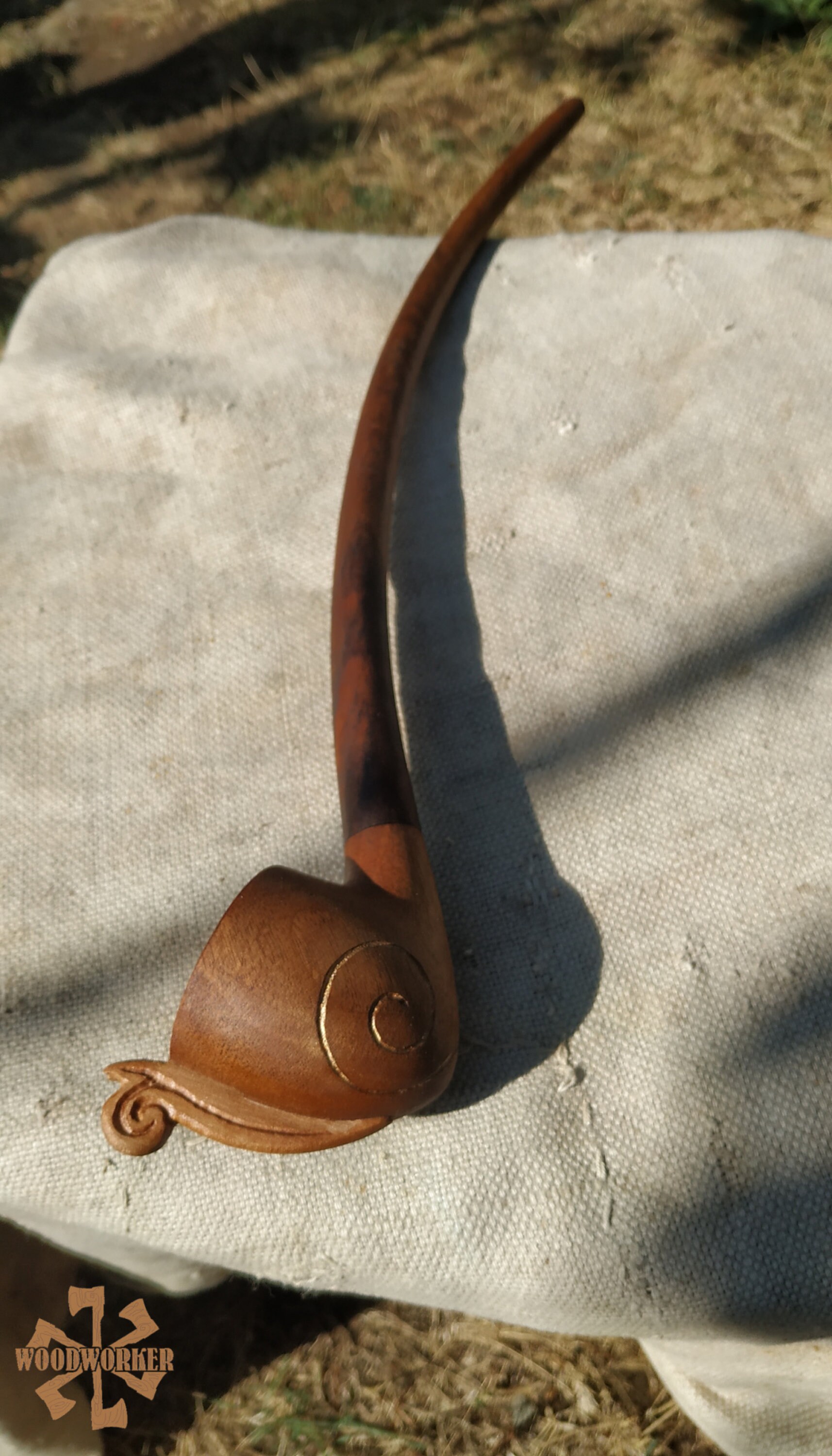 The Hobbit Bilbo's Pipe With Removable Stem Wooden - Etsy