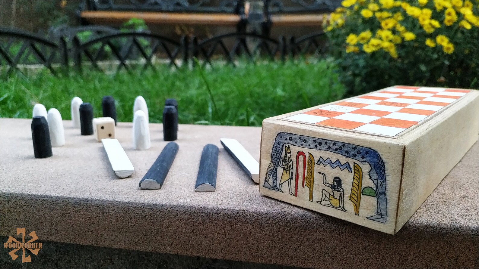 Senet Ancient Egyptian Board Game, Wooden Board Game, Handmade Board ...
