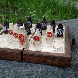 Old Irish Board Game - Brandubh, Handmade Board Game, Scandinavian Game ...