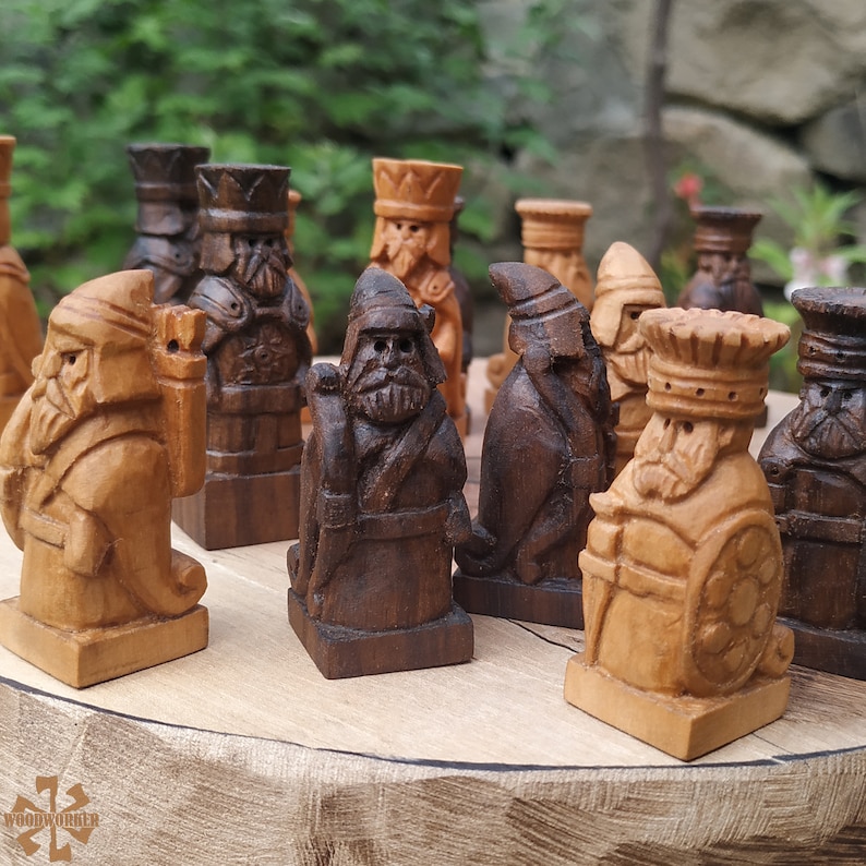 Wooden Figurines Board Game Pieces Custom Unique Board Game - Etsy