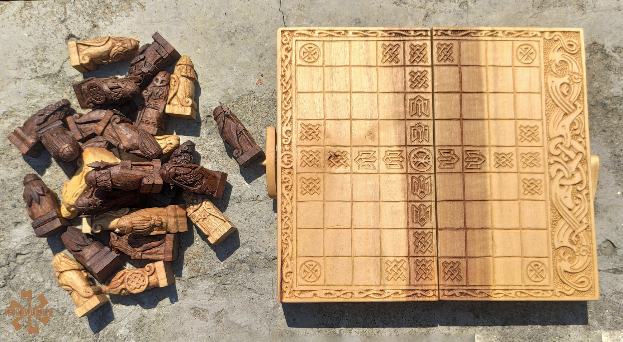 Tablut Vikings VS Oleg of Novgorod Tafl Game Tablut Board - Etsy Canada