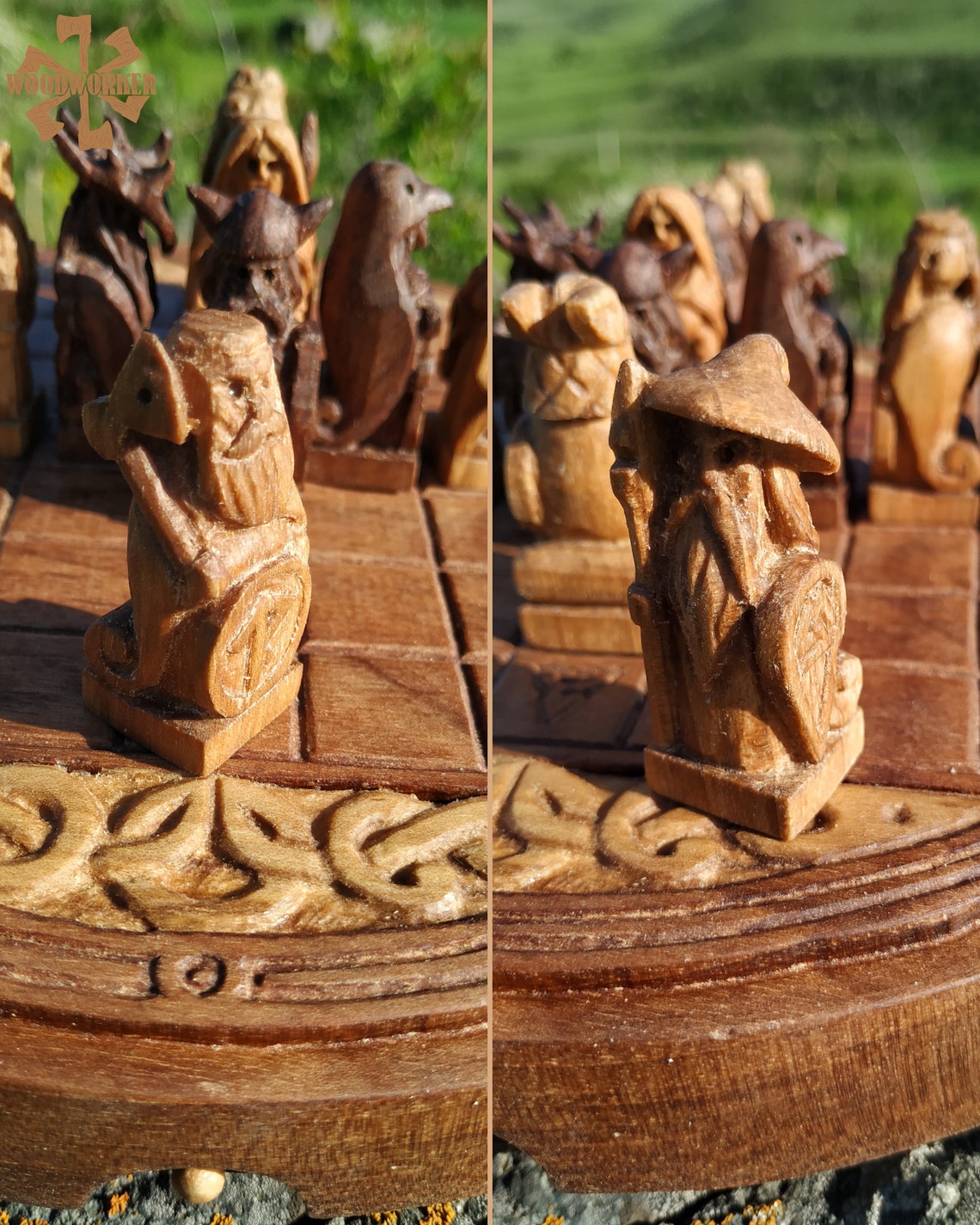 Handmade Brandubh Board Game: Norse Gods Vs Celtic Gods - Etsy