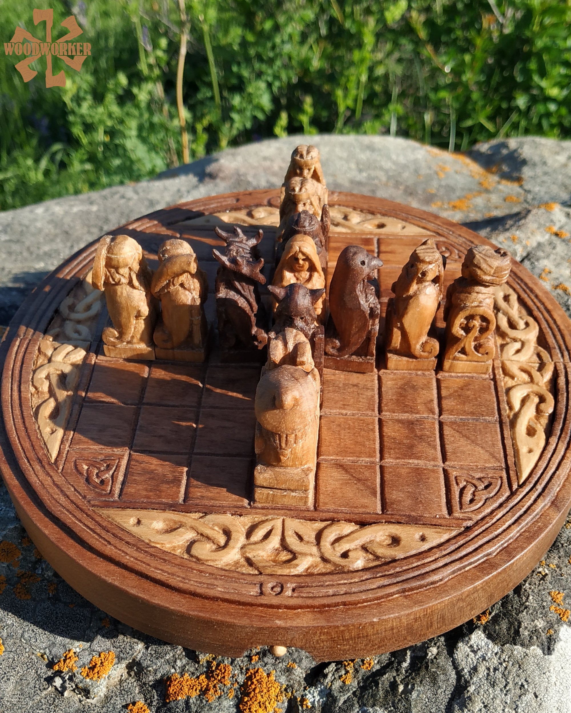 Handmade Brandubh Board Game: Norse Gods Vs Celtic Gods - Etsy